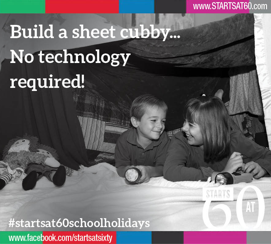 Starts at 60 school holidays: Build the best blanket cubby! - Starts at 60