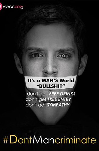 What about men’s rights? Mancrimination might just be the next movement ...