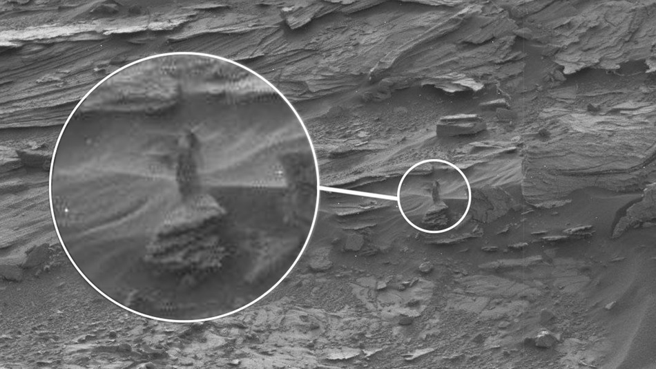 Rover images shows ghostly figure of a woman… on Mars - Starts at 60