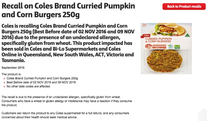 Coles and Bi-Lo recall popular product over allergy concerns - Starts at 60