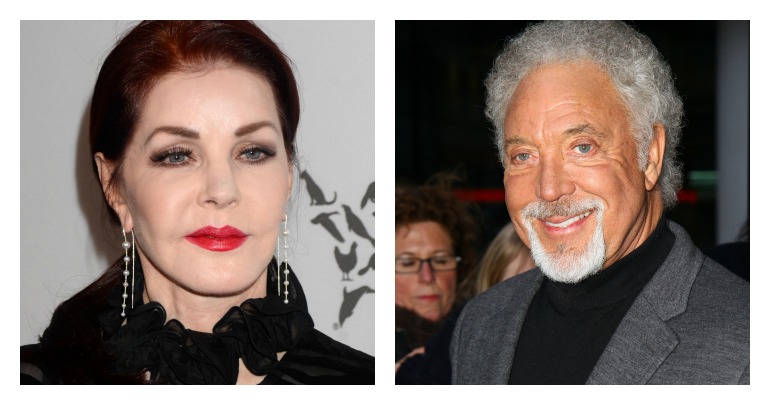 Priscilla Presley Tom Jones Singer