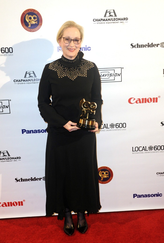 Meryl Streep channels 80s glam in cream ruffle dress - Starts at 60