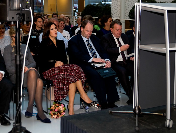 Princess Mary shows off timeless style in tartan skirt and towering ...