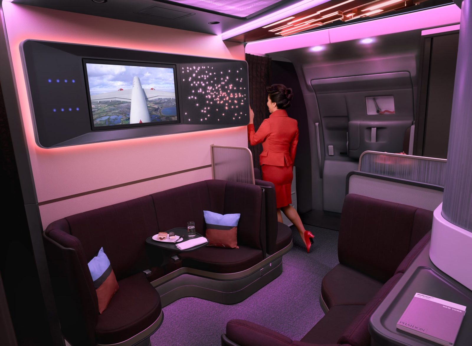 See inside Virgin Atlantic’s new luxury cabin with in-flight bar and ...